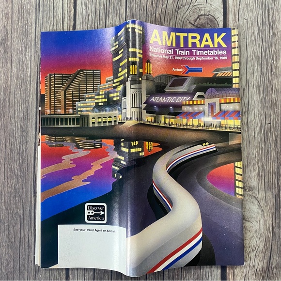 Other | Vtg Amtrak National Train Timetables Schedule Brochure May 1989 ...